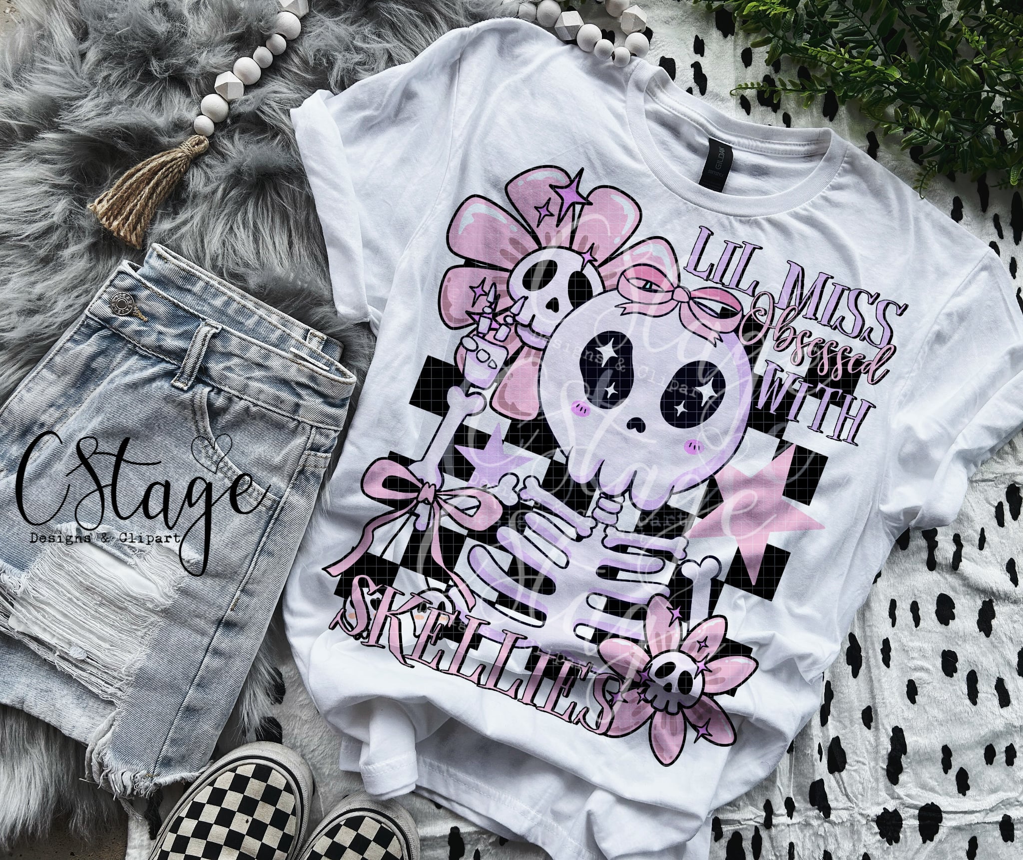 Little miss obsessed with skellies – CStageDesigns