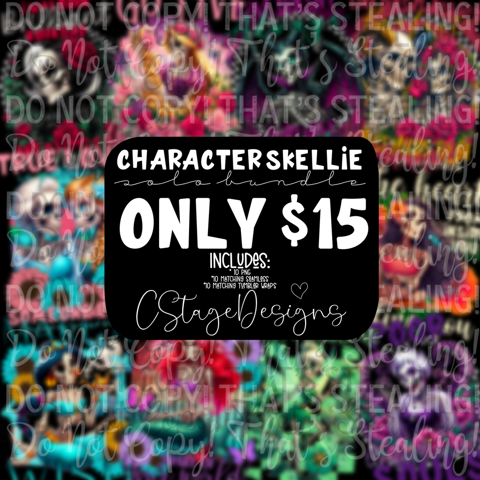 Character Skellie Solo Bundle Digital Image png – CStageDesigns