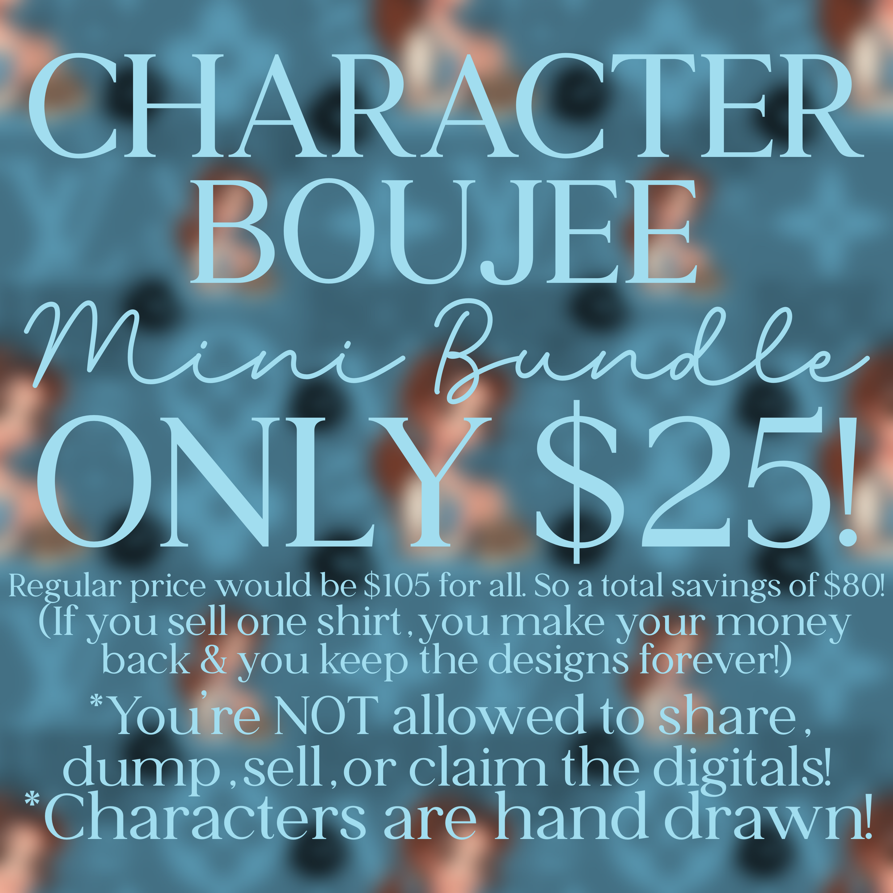 Character Boujee Mini Solo Bundle Digital Image PNG – CStageDesigns