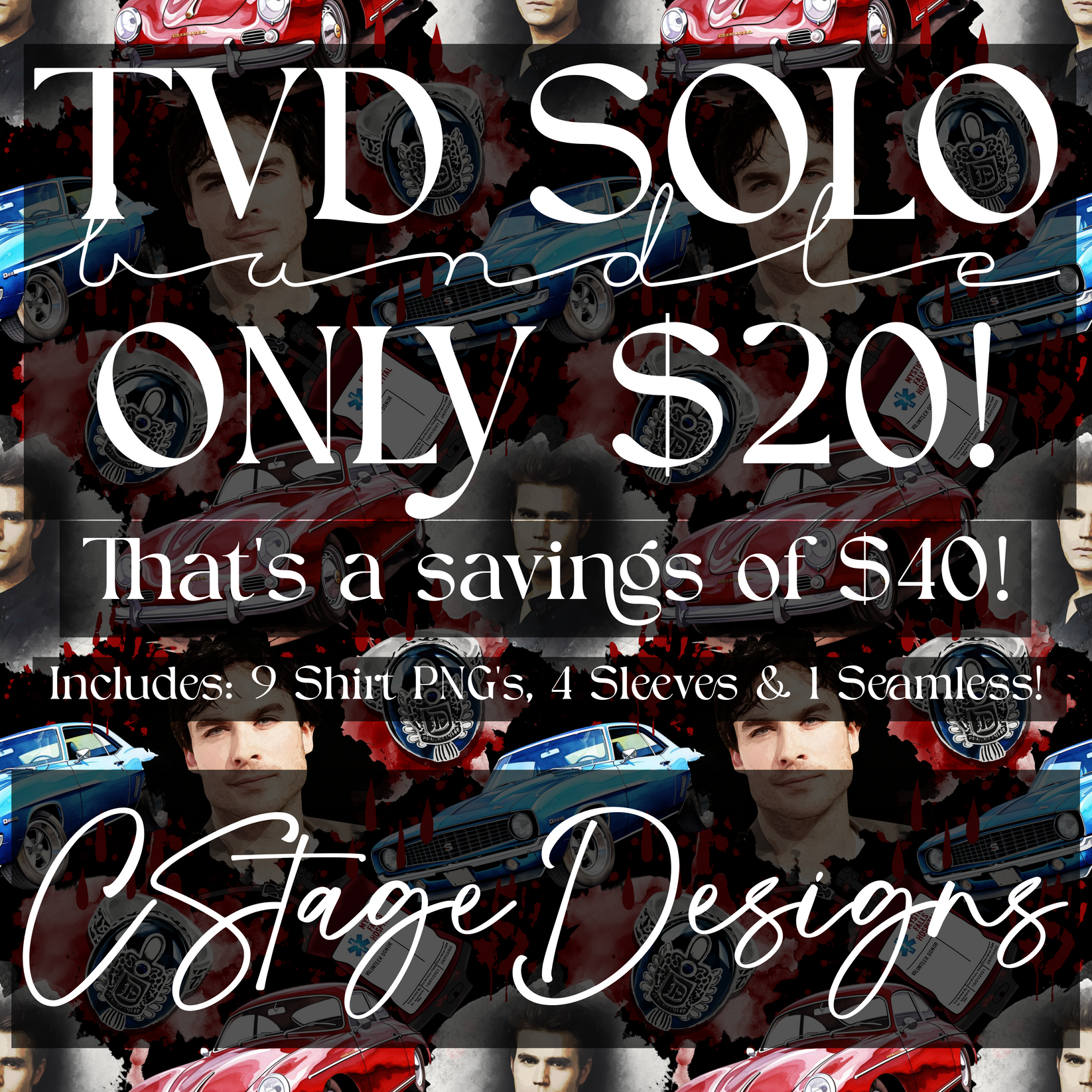 TVD Solo Bundle Digital Images PNG – CStageDesigns