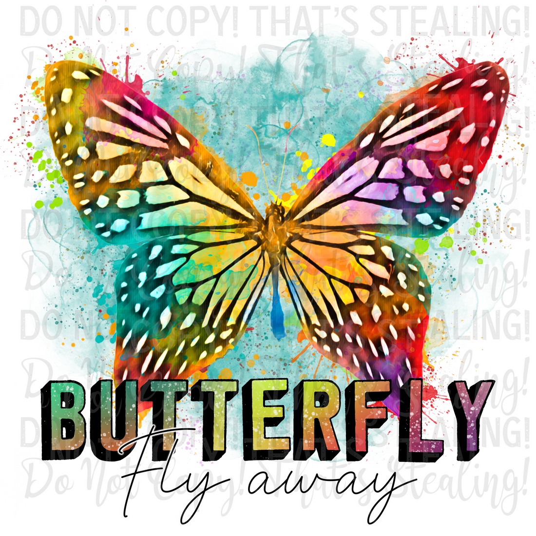 Butterfly Fly Away Digital Image PNG – CStageDesigns