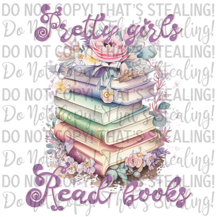 Pretty girls read books Digital Image PNG – CStageDesigns